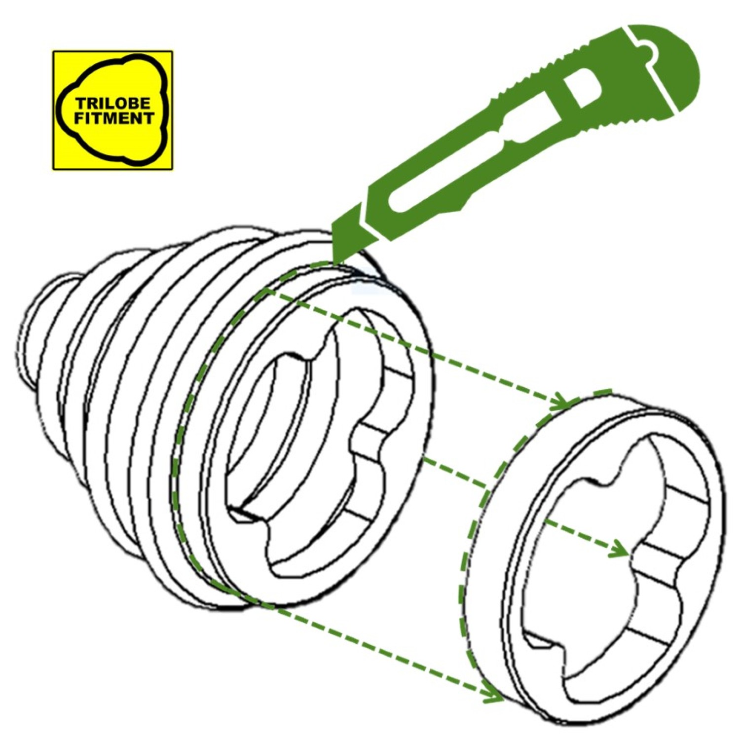 Cv Boot BAILCAST UNIVERSAL SPLIT CV GAITER BOOT KIT CVS18 - Includes ...